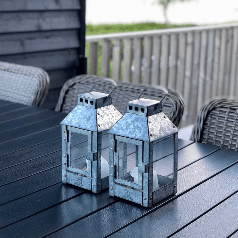 A2 Living lanterne micro galvaniseret højde 25 cm udendørs - A2 Living ...