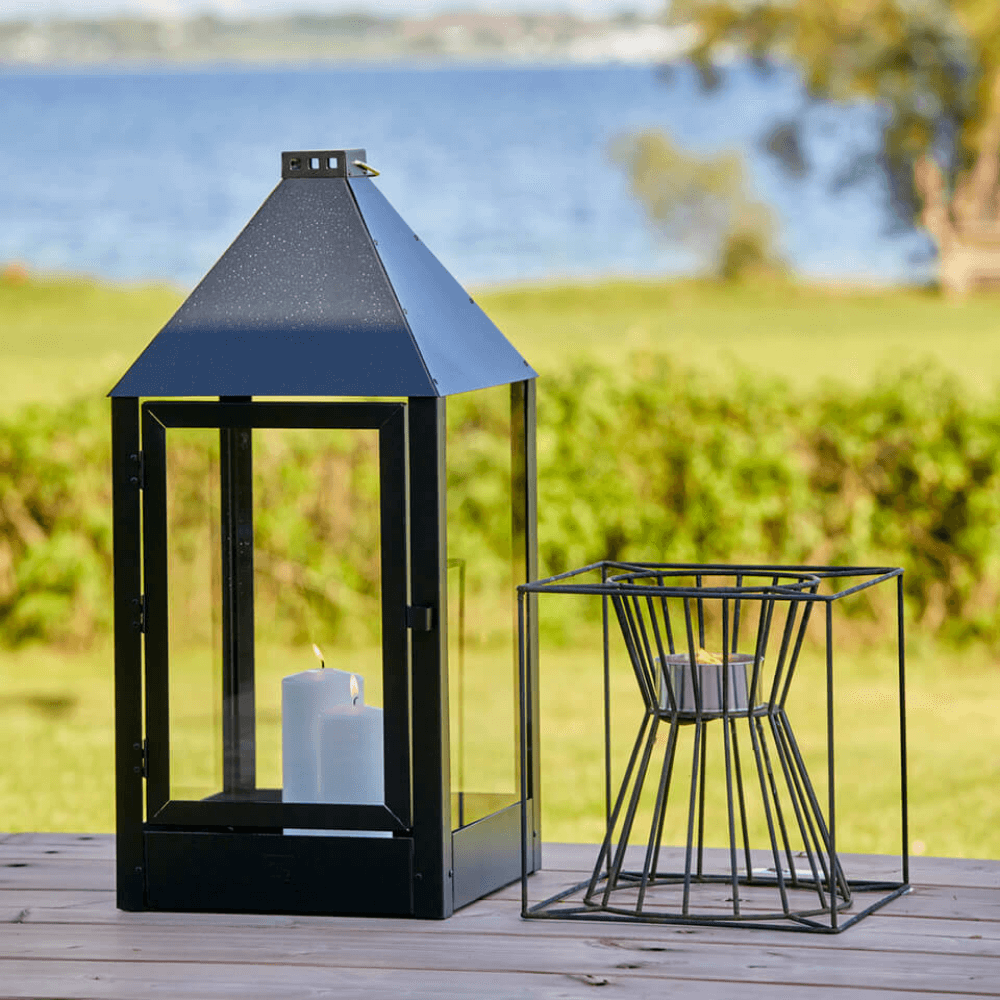 A2 Living lanterne mega sort højde 70 cm udendørs - A2 Living lanterner ...