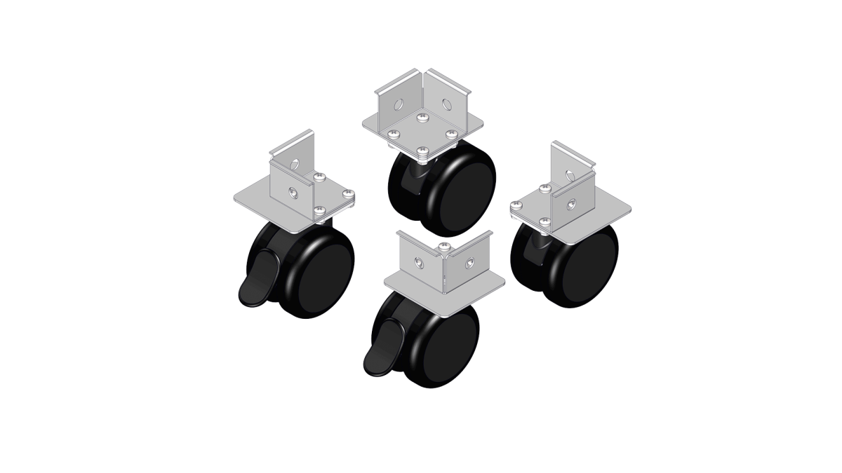 Hjul til højbed af PVC 90x44 og 44x44 cm - Hjul og ben - GrowCamp